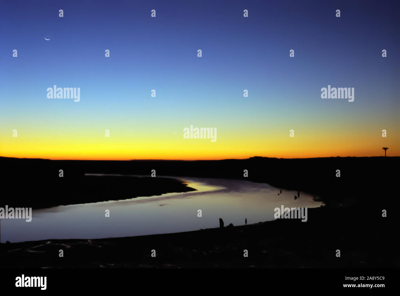 Early evening moon hi-res stock photography and images - Alamy