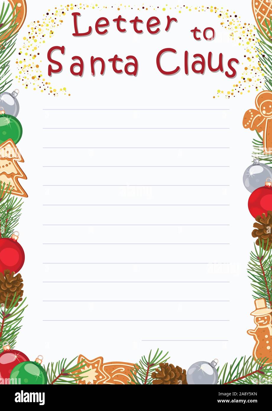 Letter santa Stock Vector Images - Alamy