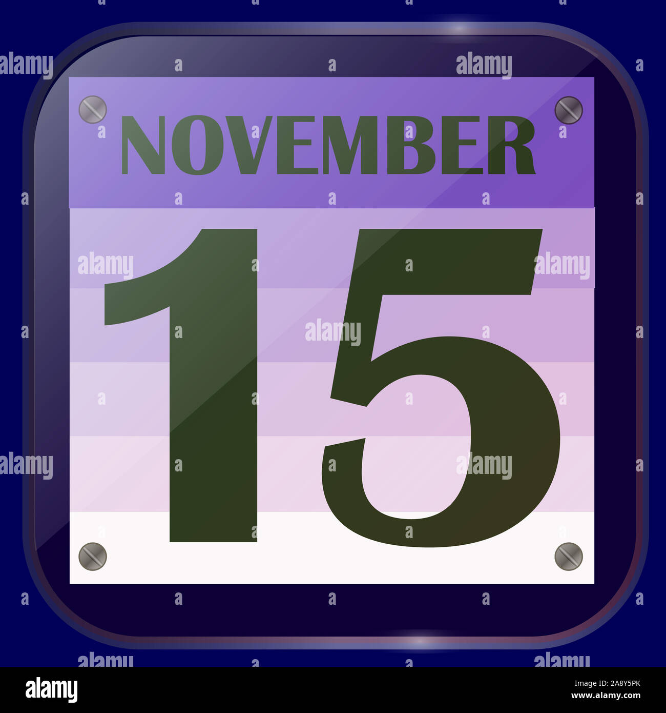 November 15 icon. For planning important day. Banner for holidays and ...