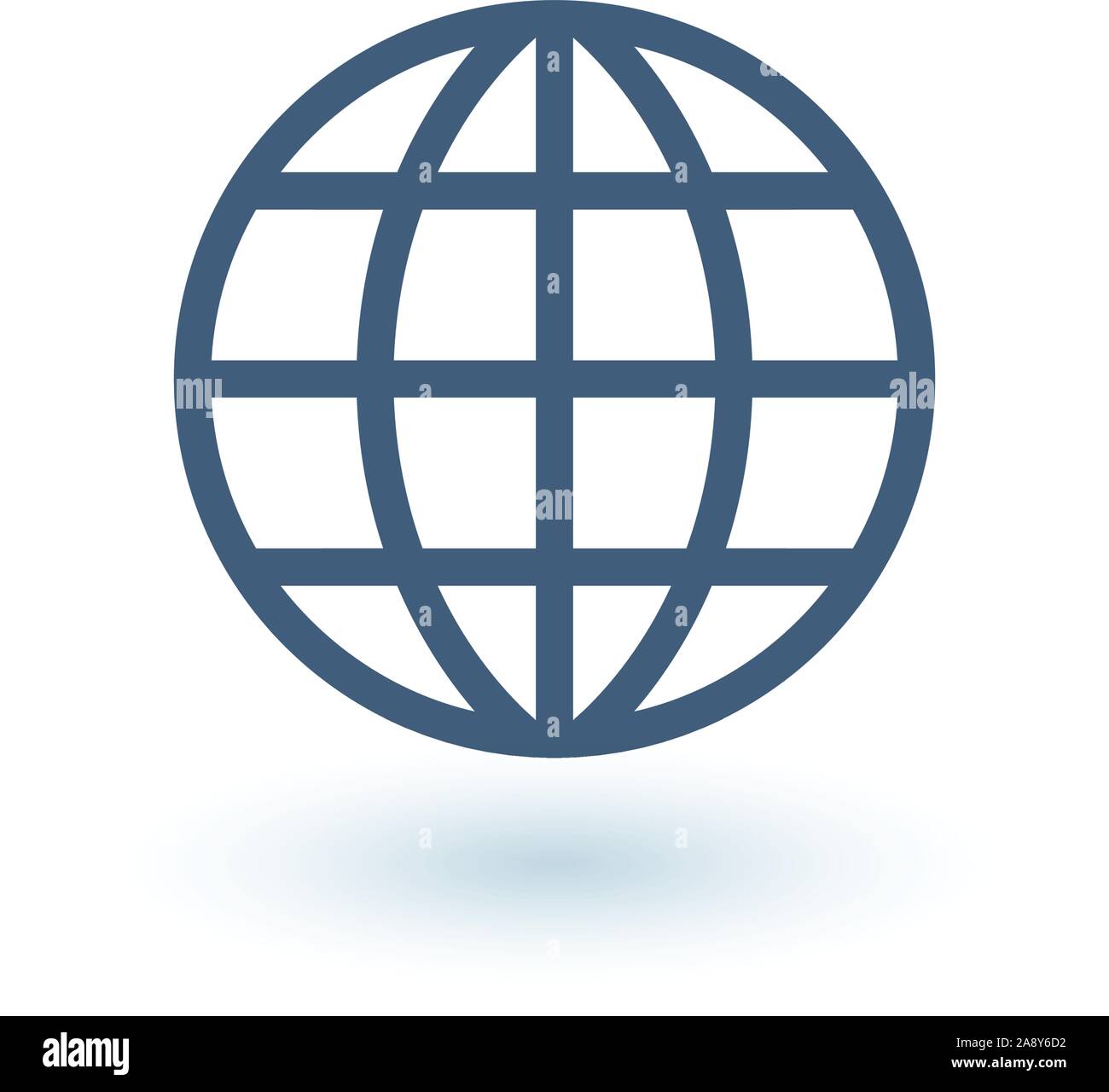 Globe icon. World symbol. Stock Vector illustration isolated on white ...