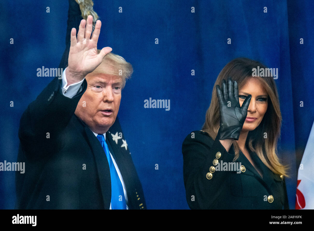 New York, USA, 11 November 2019. US President Donald Trump and First ...