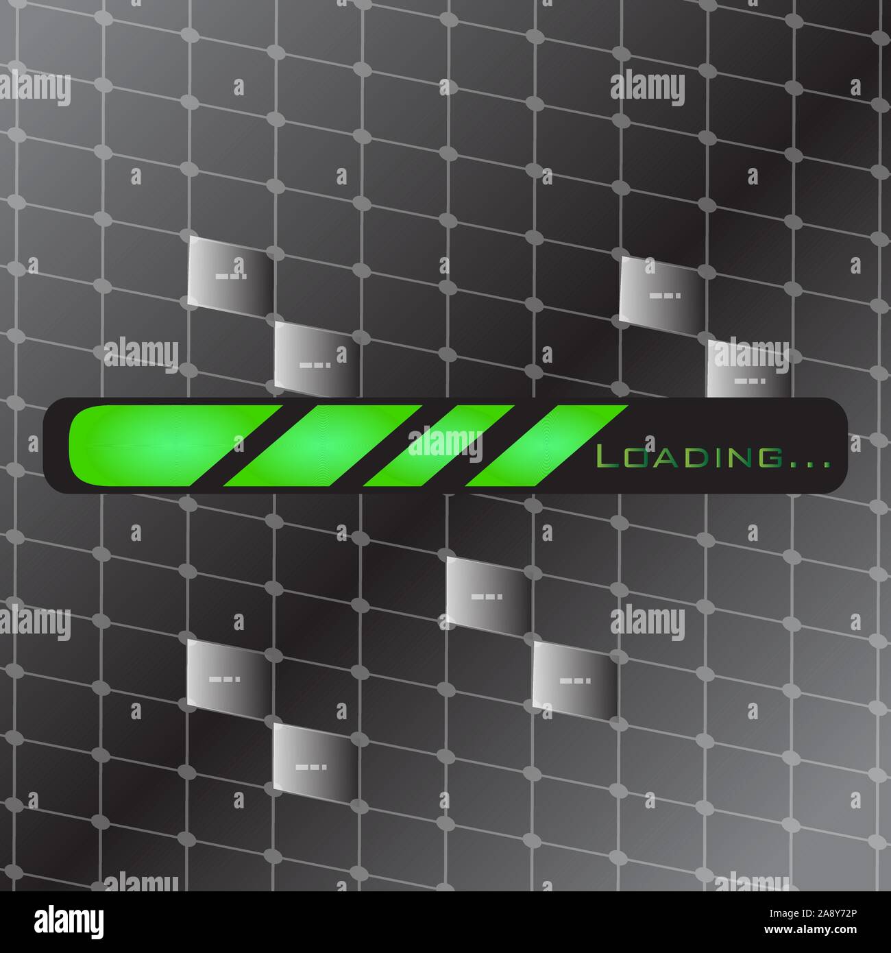 Loading bar over a textured background - Vector Stock Vector Image ...