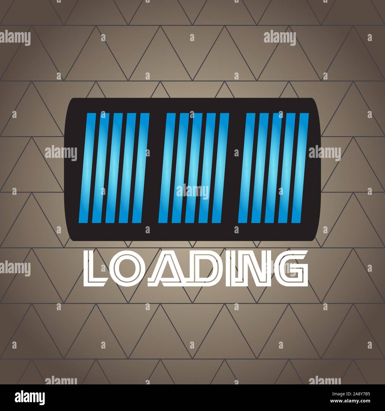 Loading bar over a textured background - Vector Stock Vector Image ...