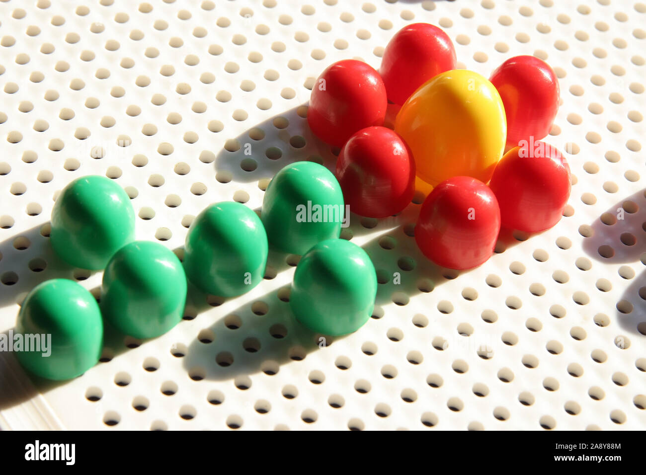 Kids mosaic pins creativity set. Color pins Stock Photo - Alamy