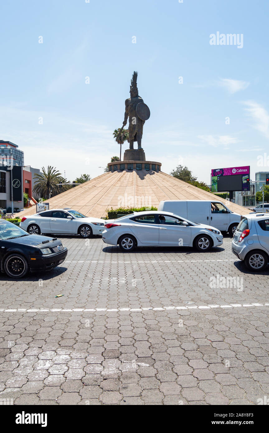 TIJUANA, MEXICO - 07/22: Tijuana traffic on the Cuauhtémoc roundabout ...