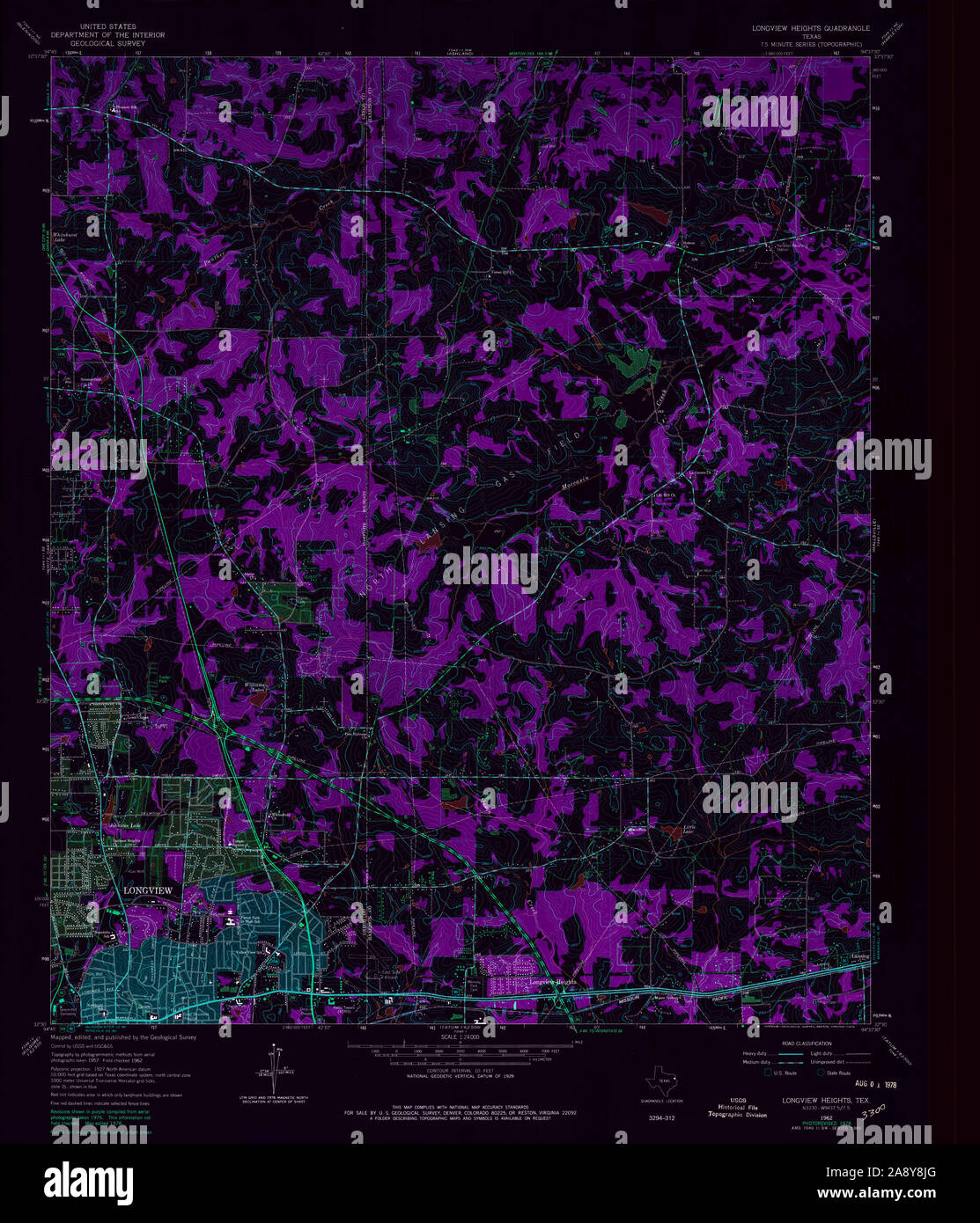 Map of longview texas hi-res stock photography and images - Alamy