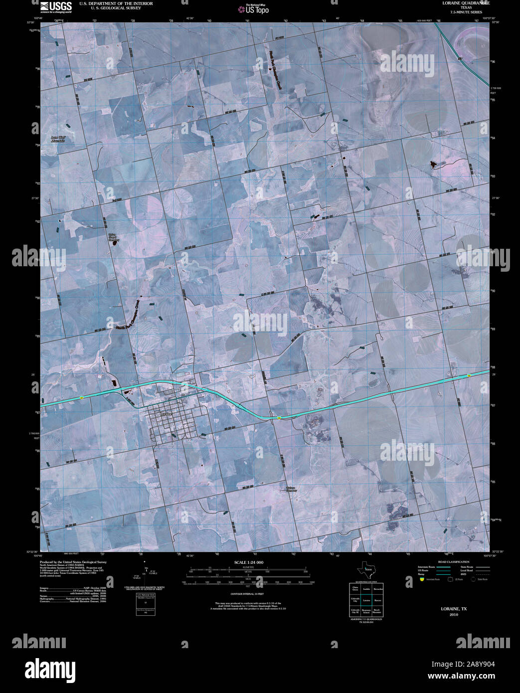 Loraine texas map hi-res stock photography and images - Alamy
