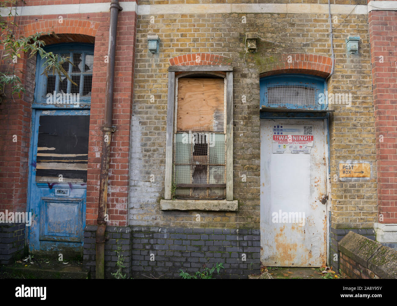 Run-down empty old industrial building to be demolished to build luxury ...