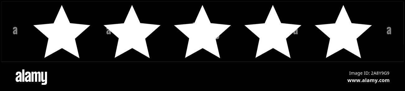 Stars ranking product satisfaction Black and White Stock Photos ...