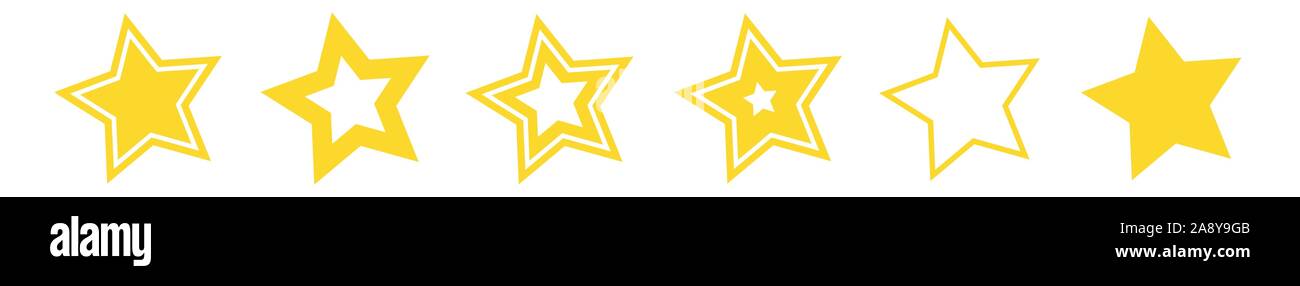 Star Yellow | Icon | Logo | Variations Stock Vector Image & Art - Alamy