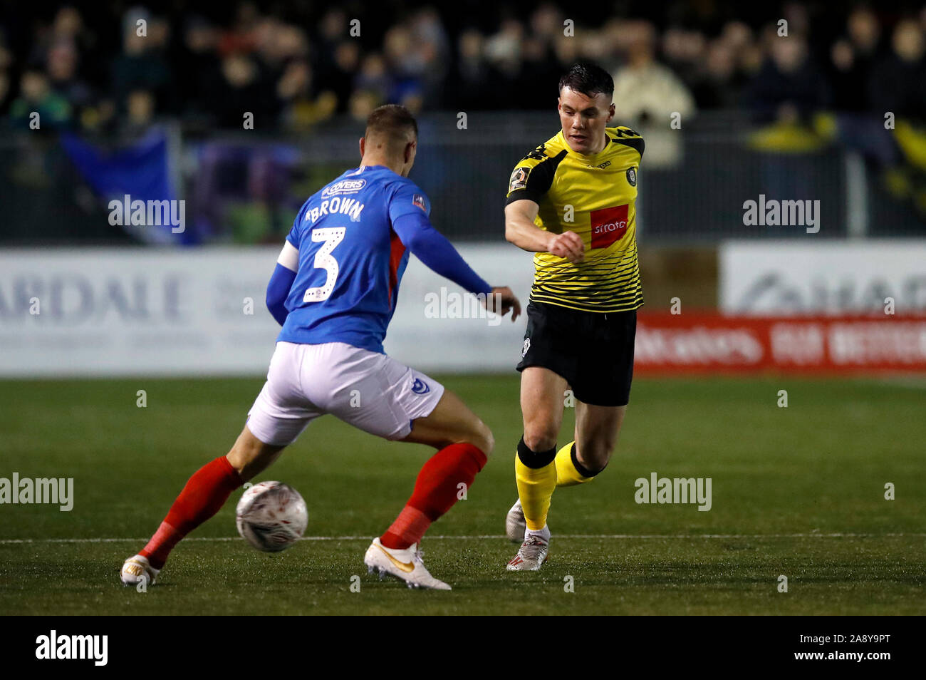Harrogate towns ryan fallowfield battle hi-res stock photography and ...