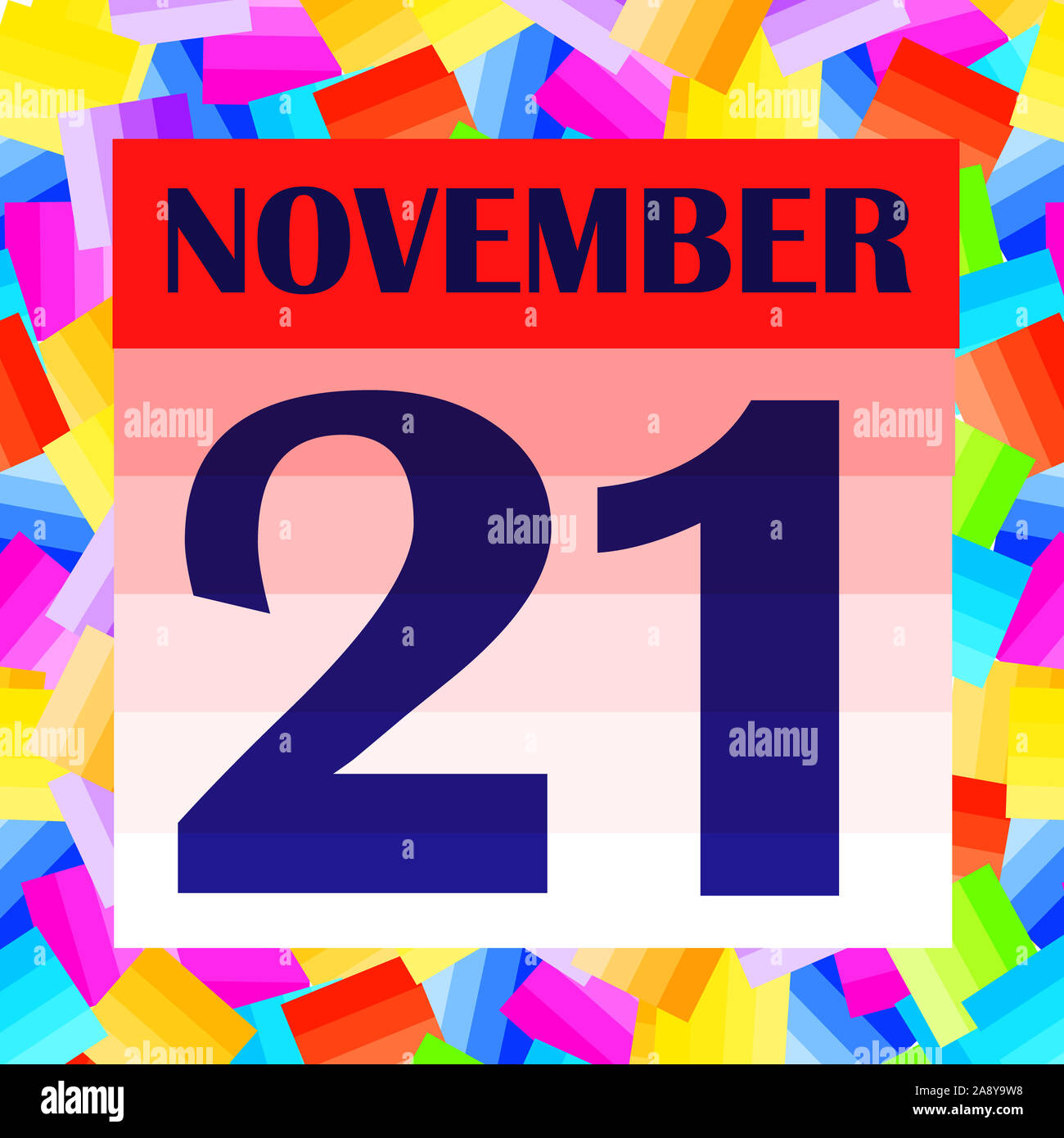 November 21 icon. For planning important day. Banner for holidays and ...