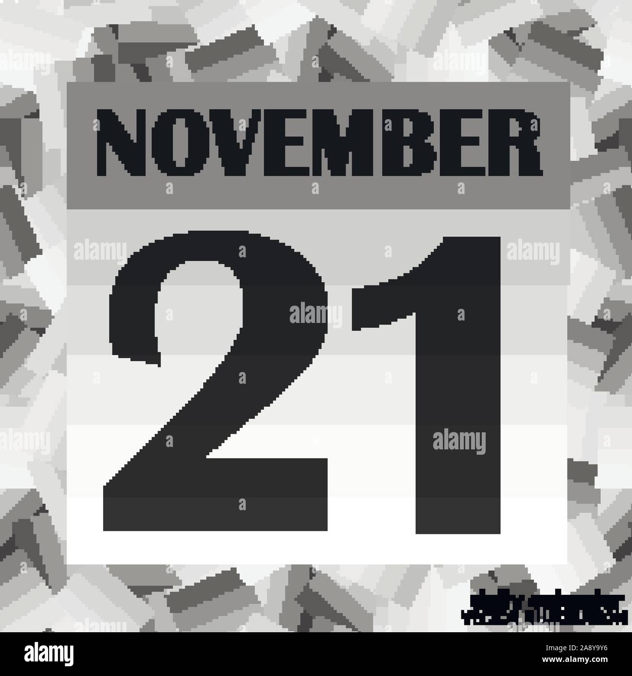 November 21 icon. For planning important day. Banner for holidays and ...