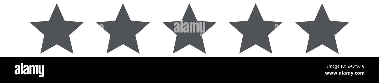 Five stars logo Black and White Stock Photos & Images - Alamy