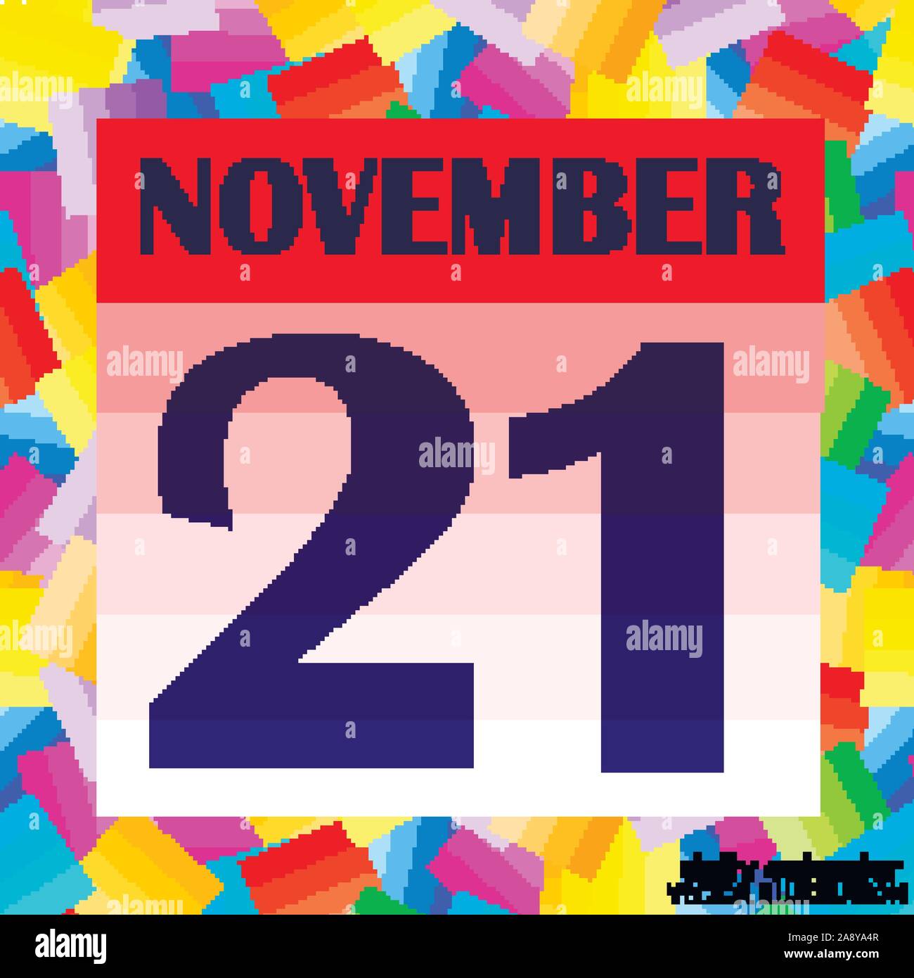 November 21 icon. For planning important day. Banner for holidays and ...