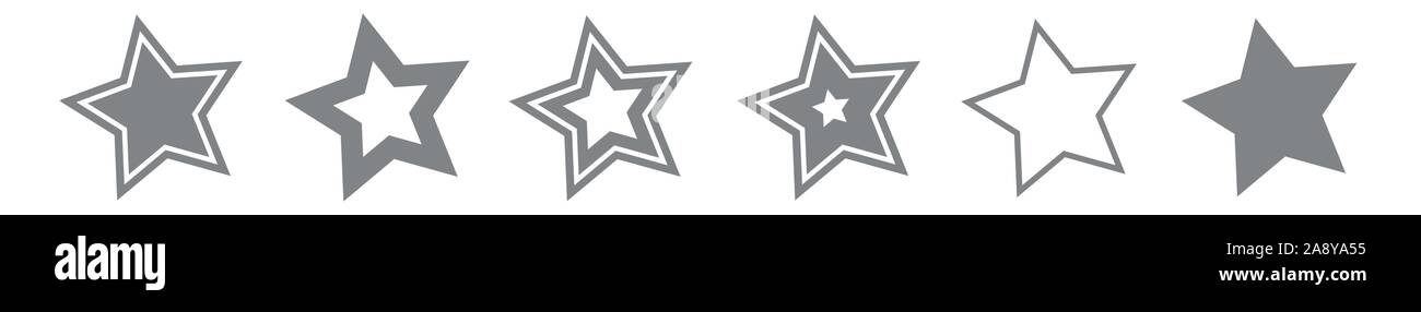 Star Gray Light | Icon | Logo | Variations Stock Vector Image & Art - Alamy