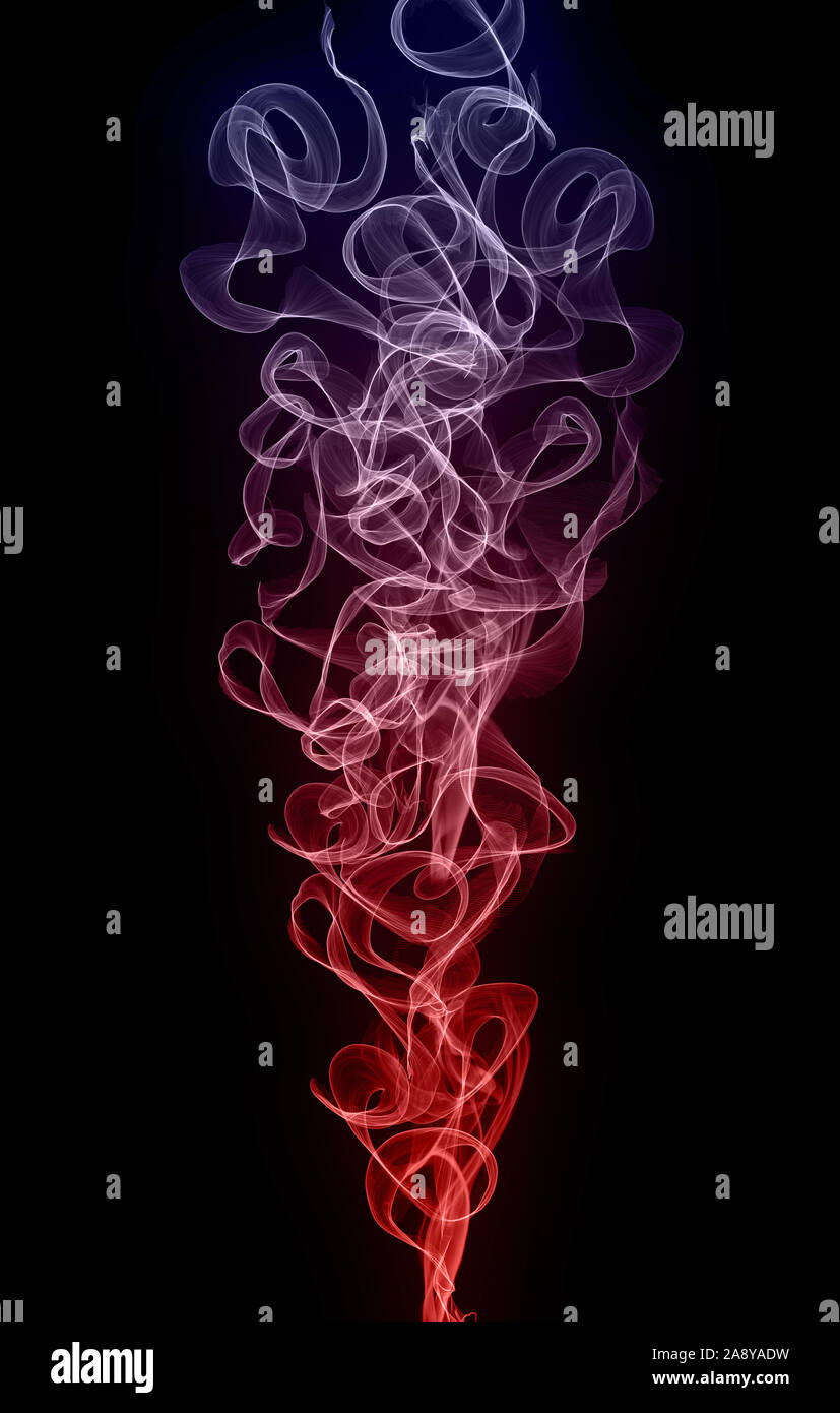 Purple smoke with lights on black background. Abstract illustration ...