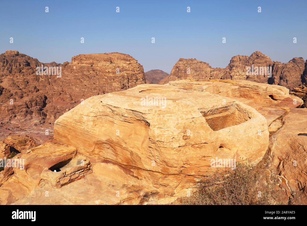 Altar, High Place of Sacrifice, Petra, Wadi Musa, Ma'an Governorate ...