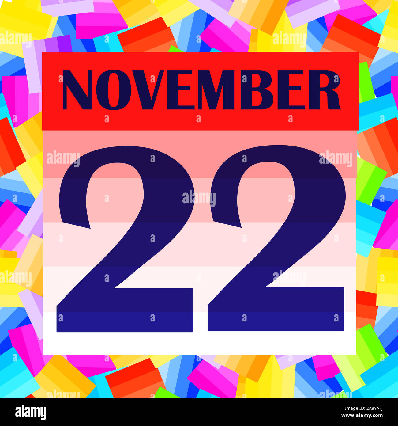November 22 icon. For planning important day. Banner for holidays and ...