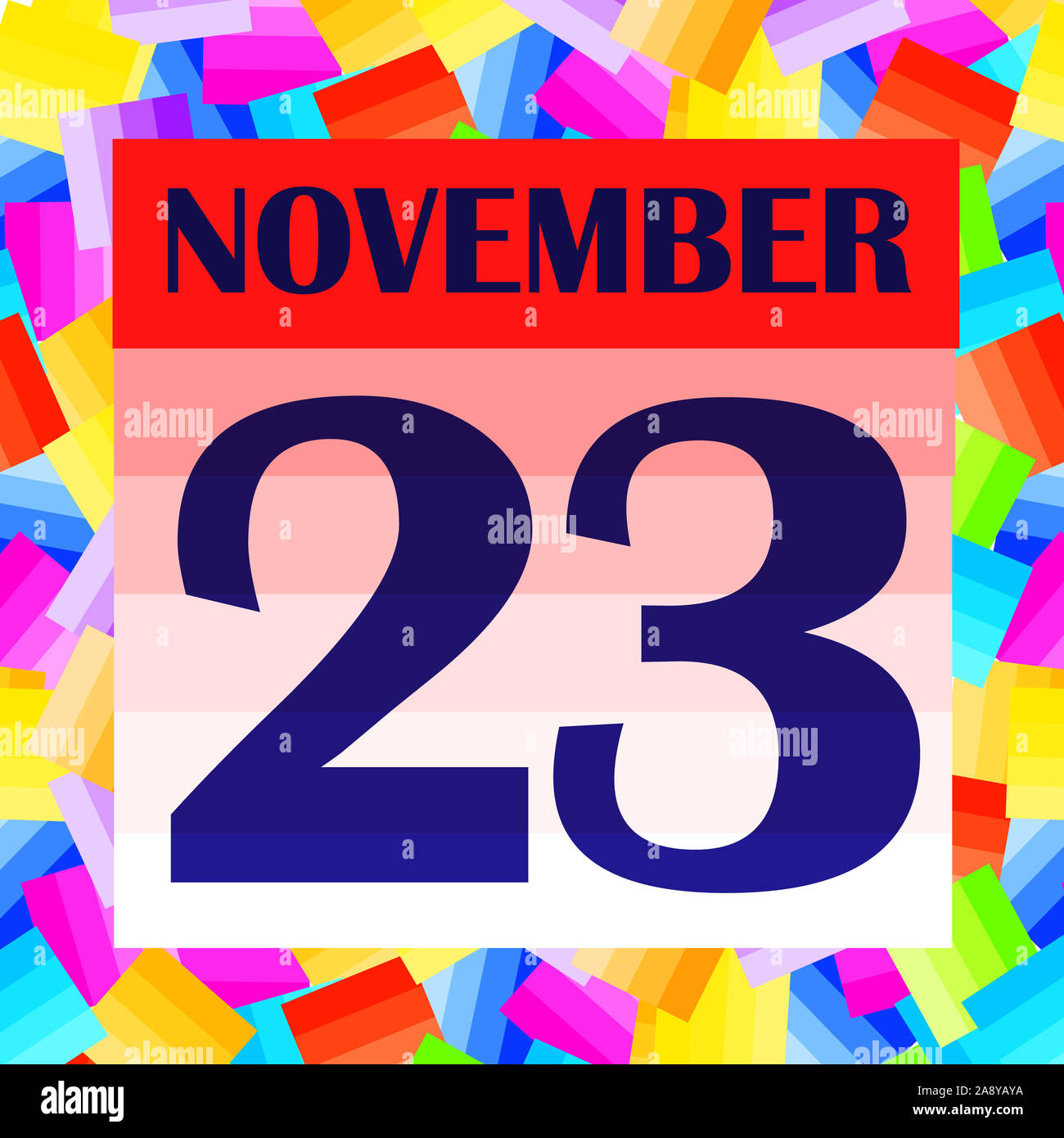November 23 icon. For planning important day. Banner for holidays and ...