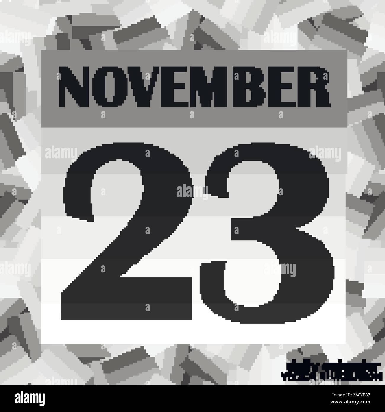 November 23 icon. For planning important day. Banner for holidays and ...