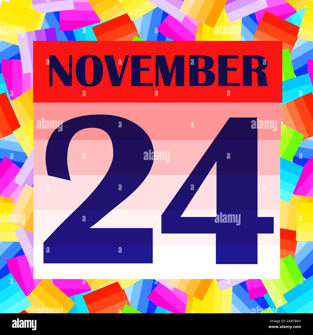 November 24 icon. For planning important day. Banner for holidays and ...