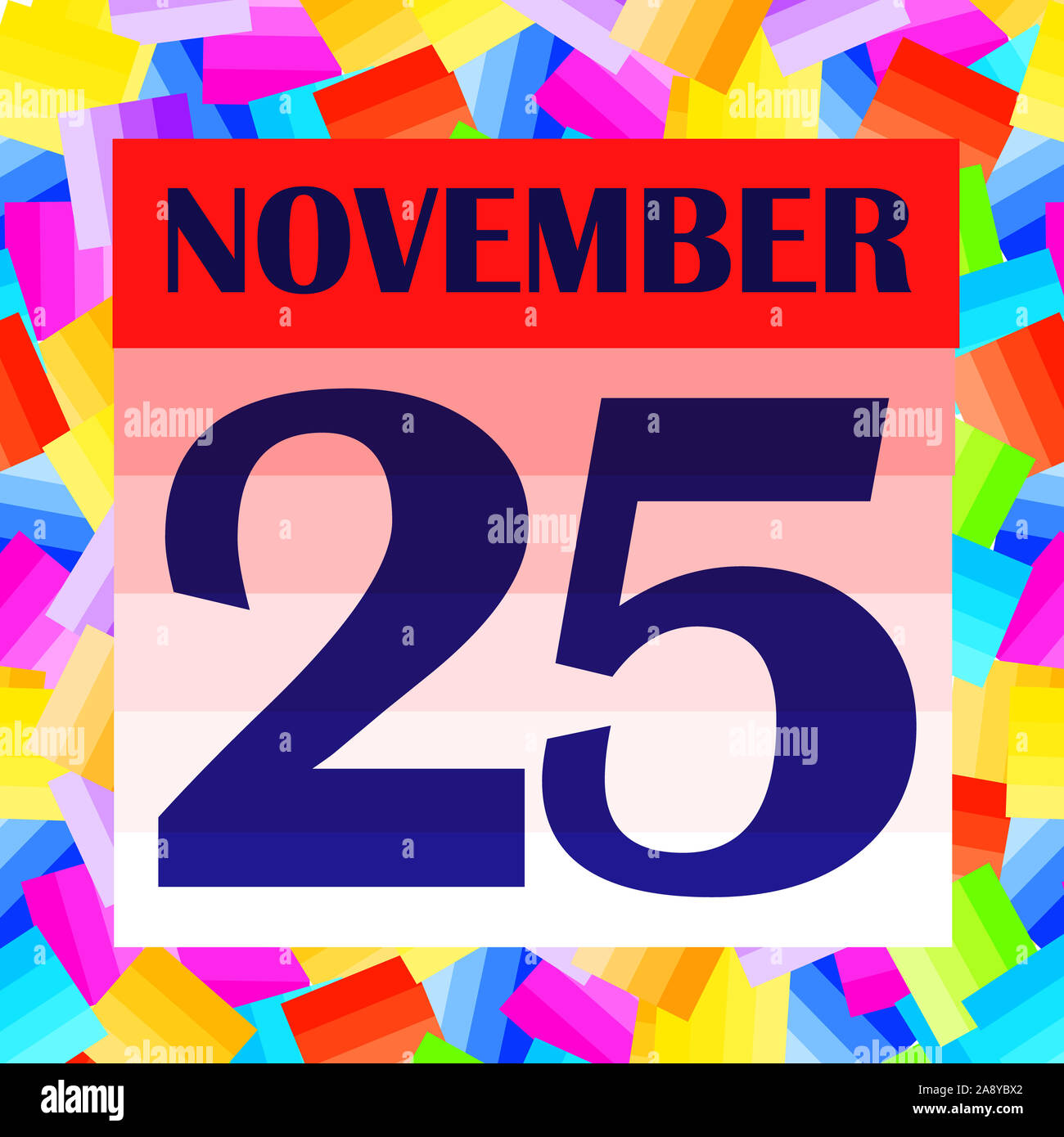 November 25 icon. For planning important day. Banner for holidays and ...