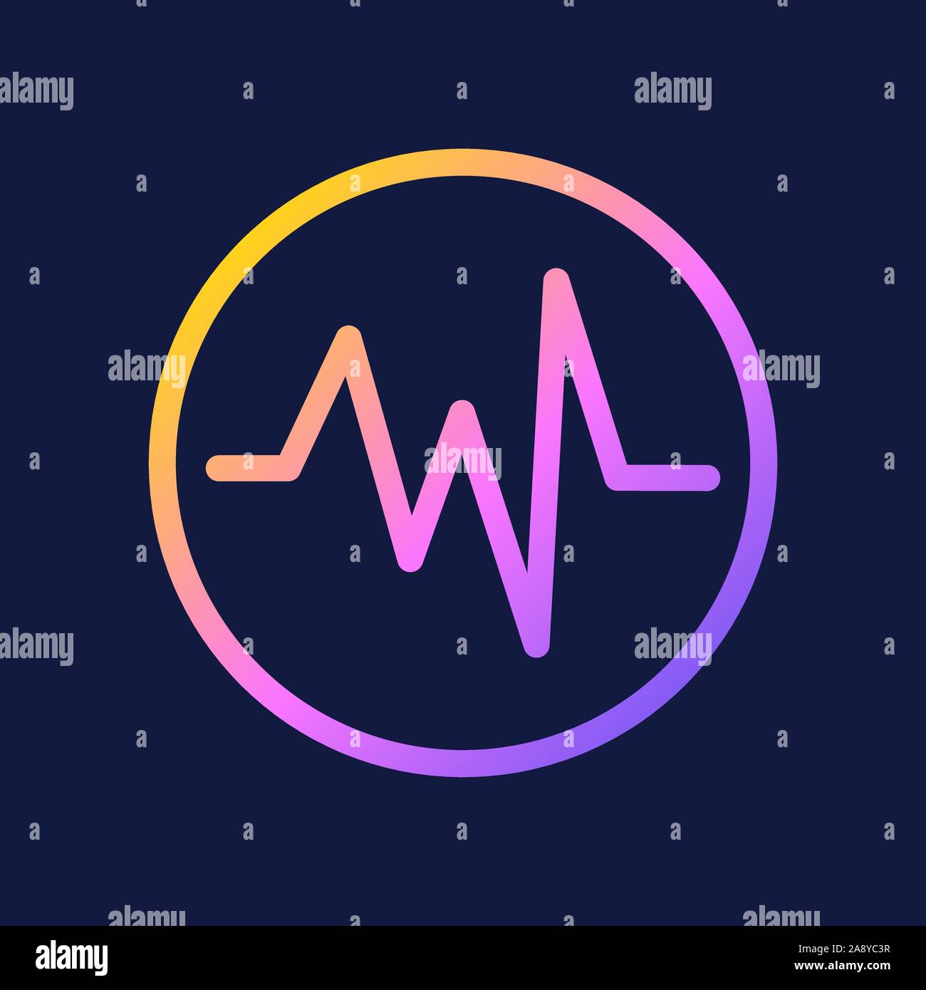 Abstract Colorful Audio Wave in circle vector Logo Sign Symbol Icon ...