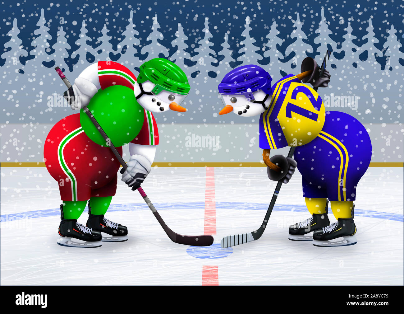 Cartoon hockey hi-res stock photography and images - Alamy