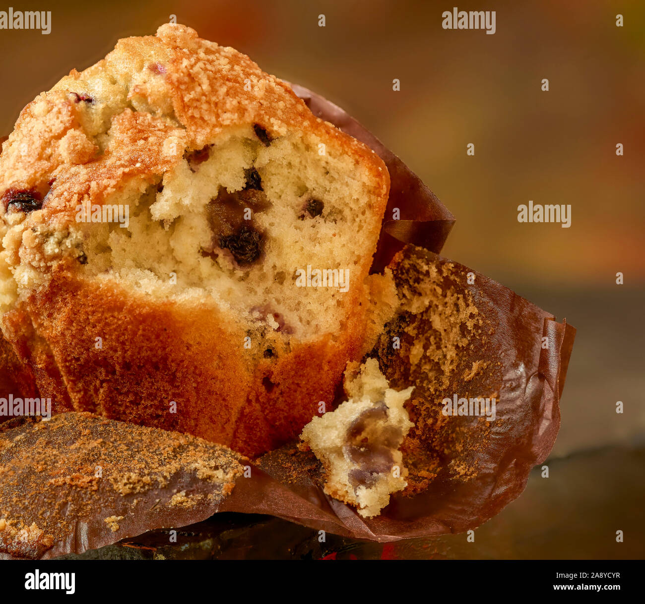 Blueberry muffin food still-life Stock Photo - Alamy