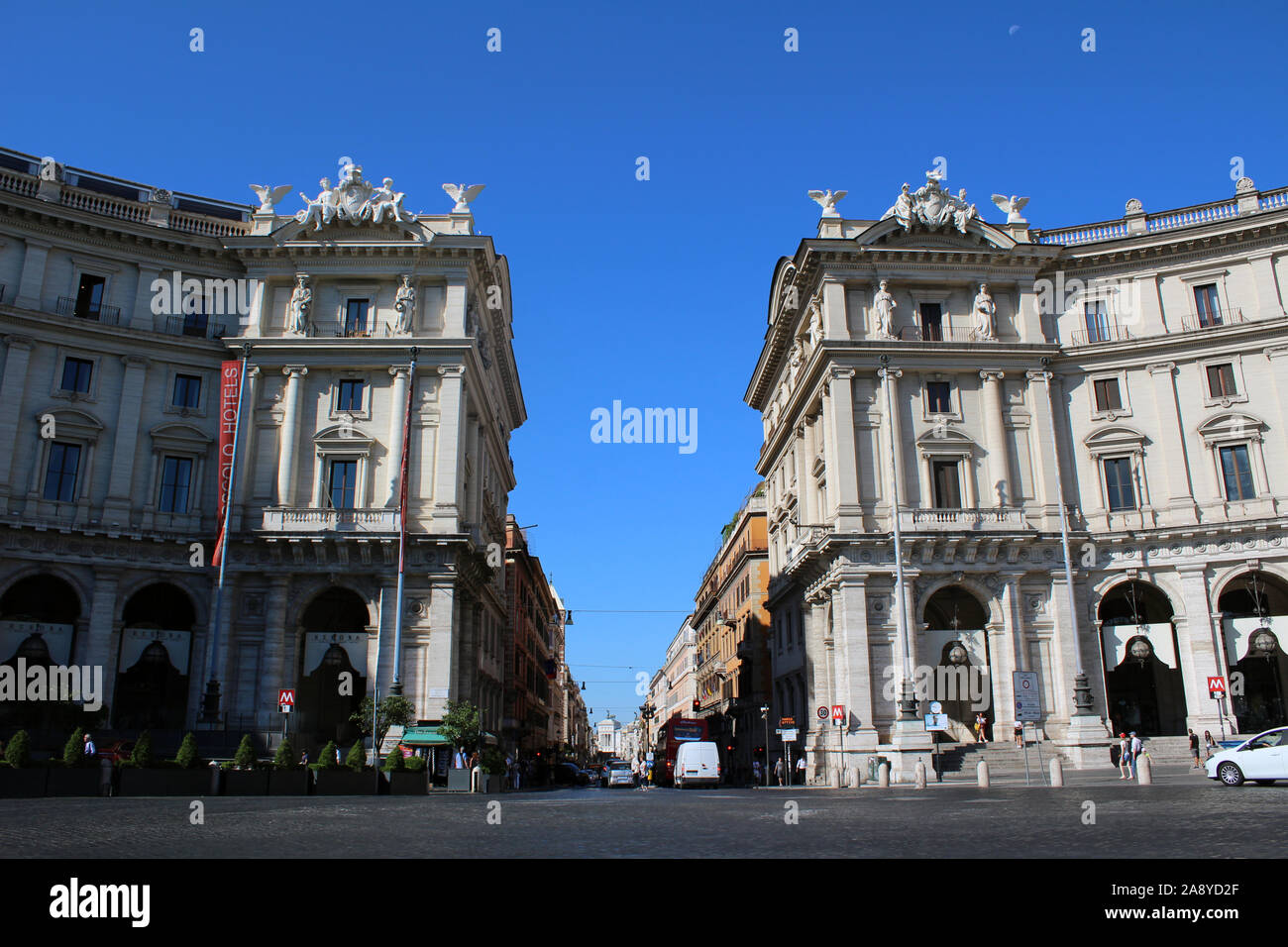 Piazza della Repubblica, Rome Stock Photo - Alamy