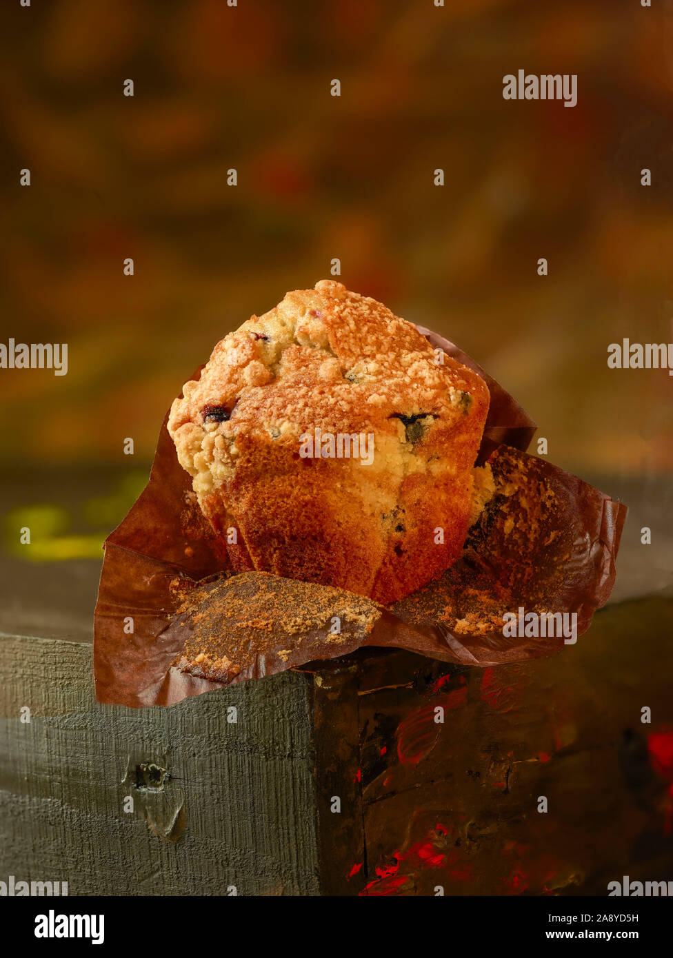Blueberry muffin food still-life Stock Photo - Alamy