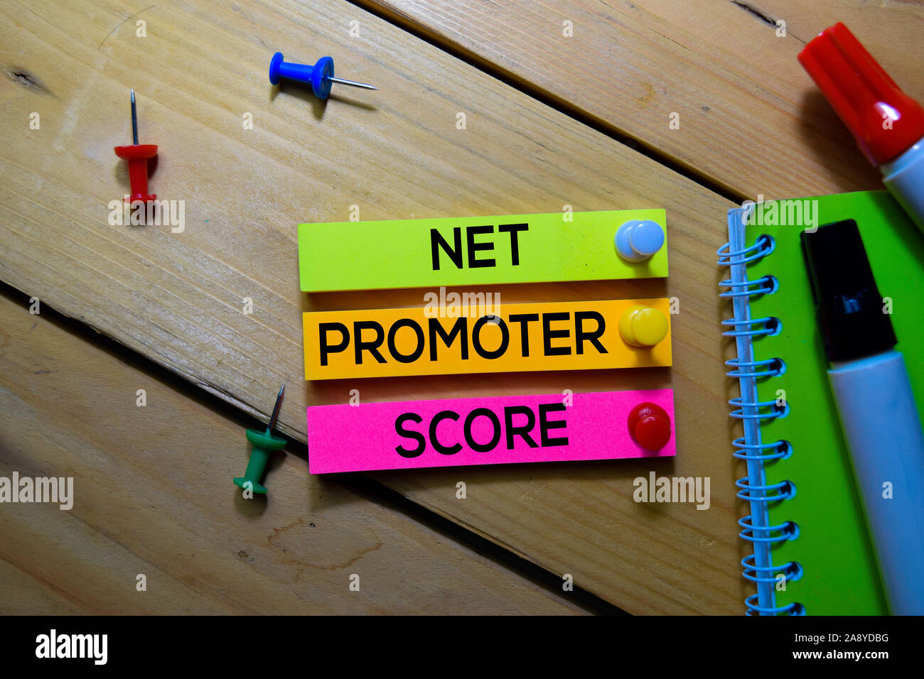 Net Promoter Score - NPS text on sticky notes isolated on office desk ...
