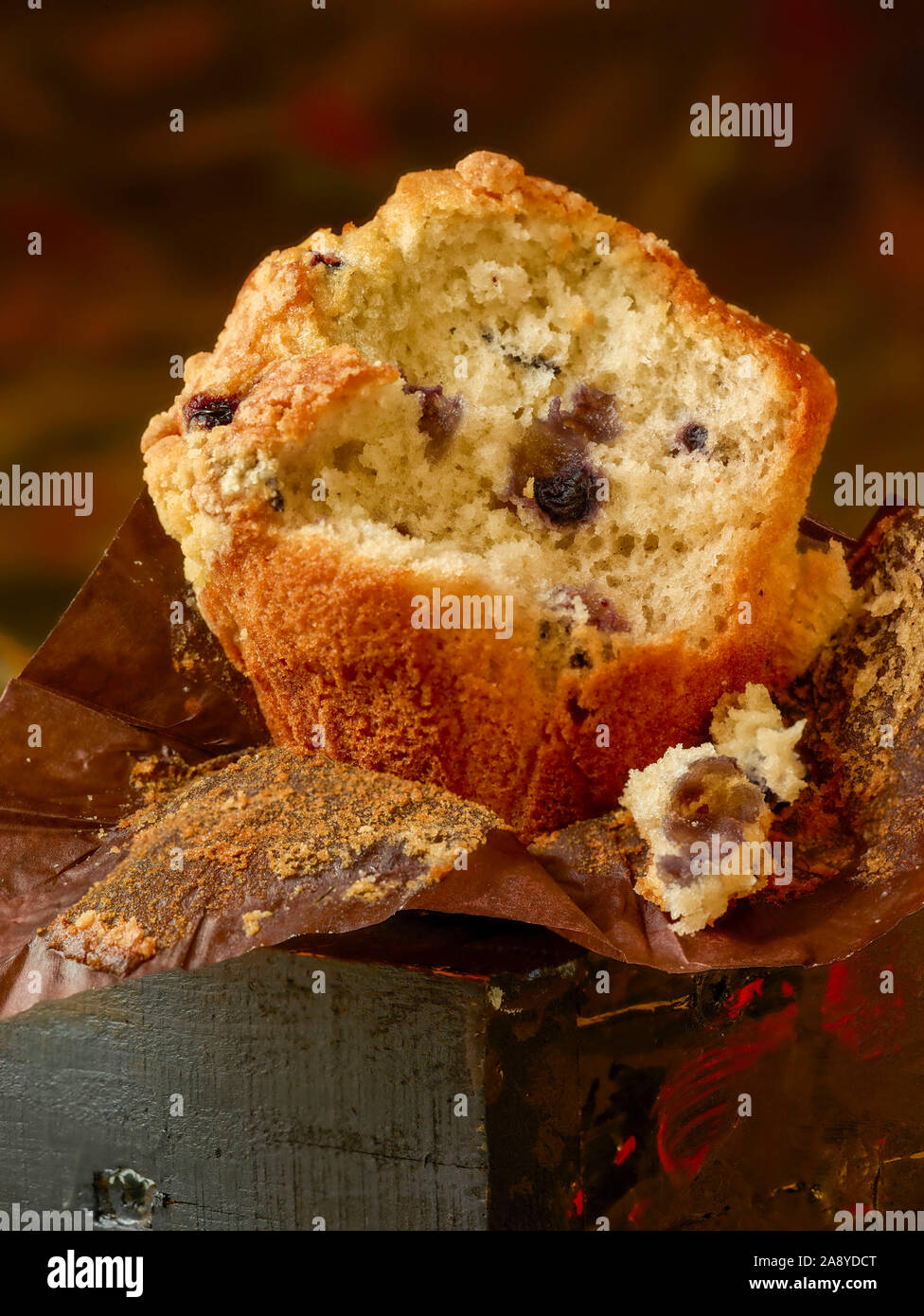 Blueberry muffin food still-life Stock Photo - Alamy