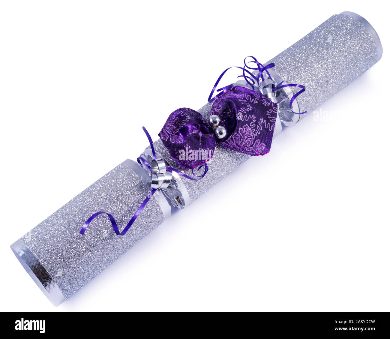 A studio shot of a traditional Christmas Cracker Stock Photo - Alamy