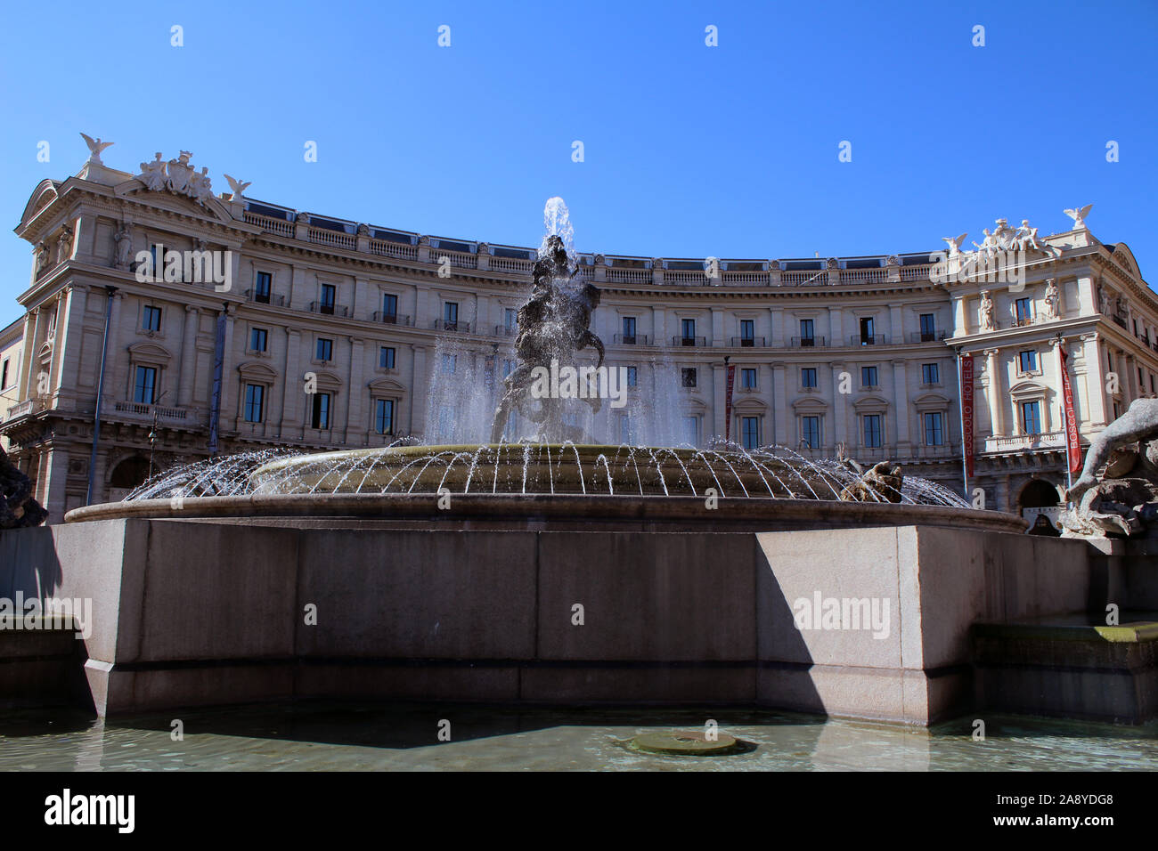 Piazza della Repubblica, Rome Stock Photo - Alamy