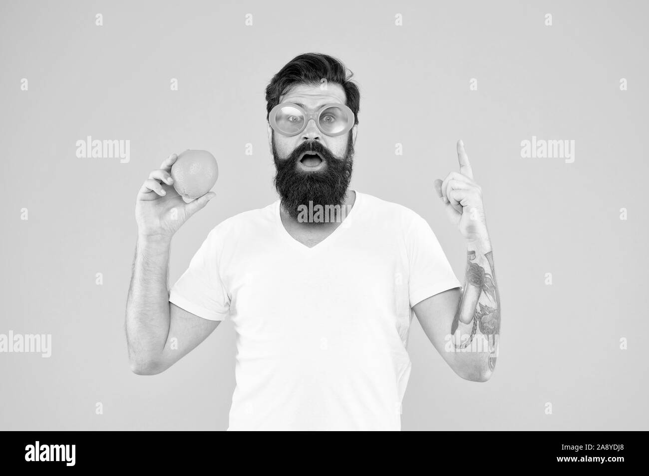 Bright yellow hair Black and White Stock Photos & Images - Alamy