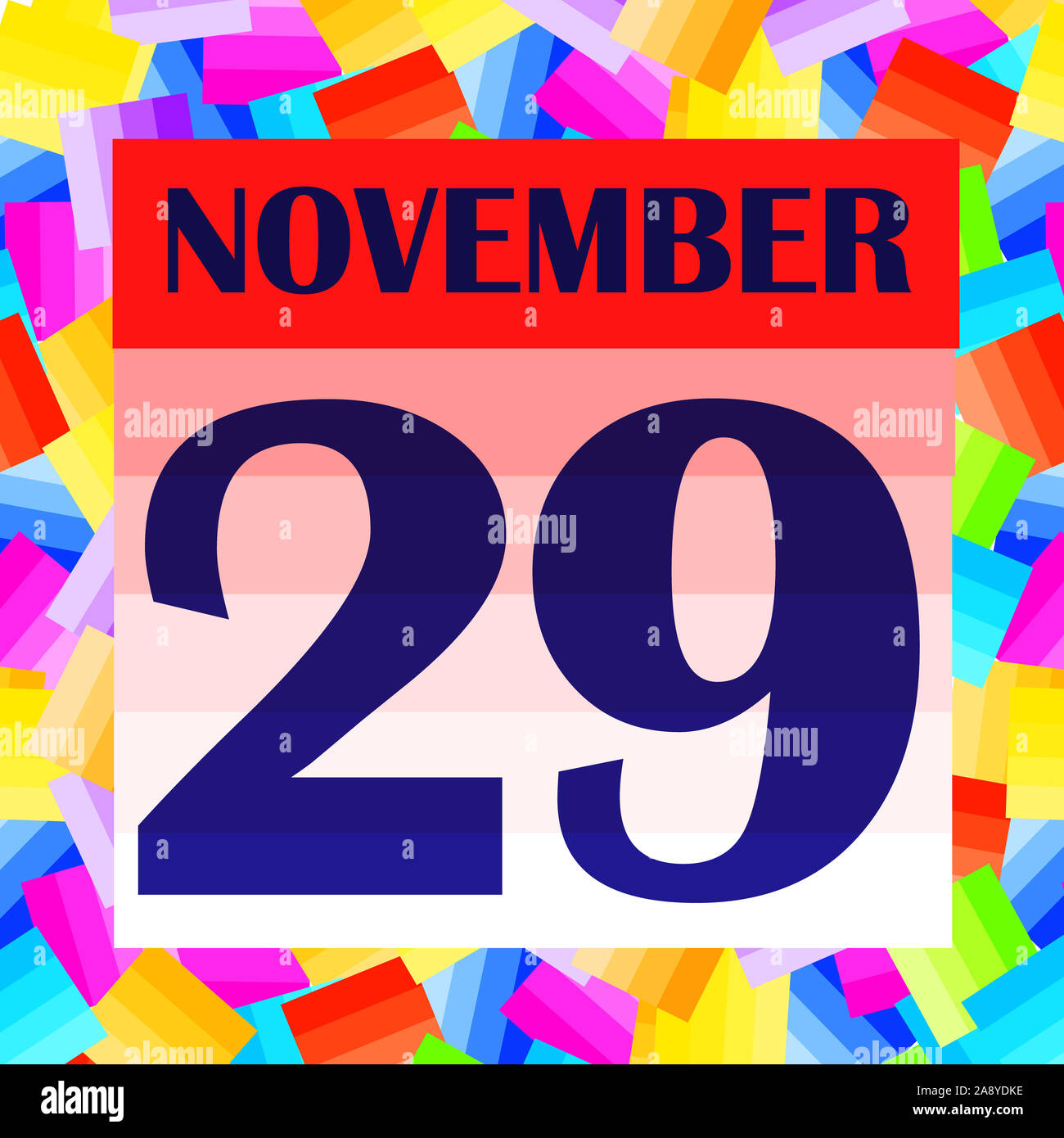 November 29 icon. For planning important day. Banner for holidays and ...