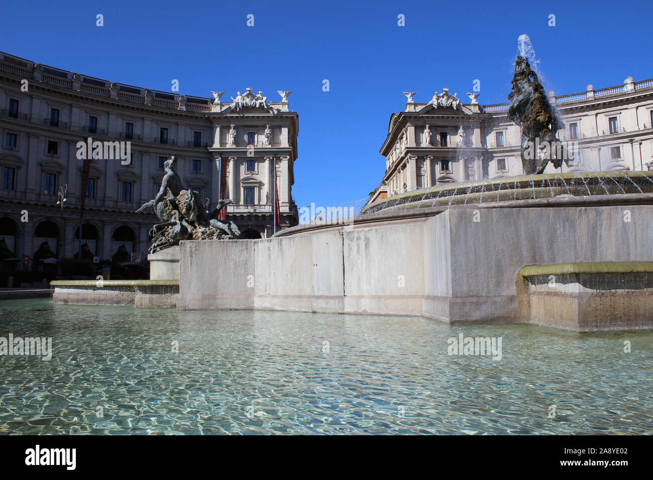 Piazza della Repubblica, Rome Stock Photo - Alamy