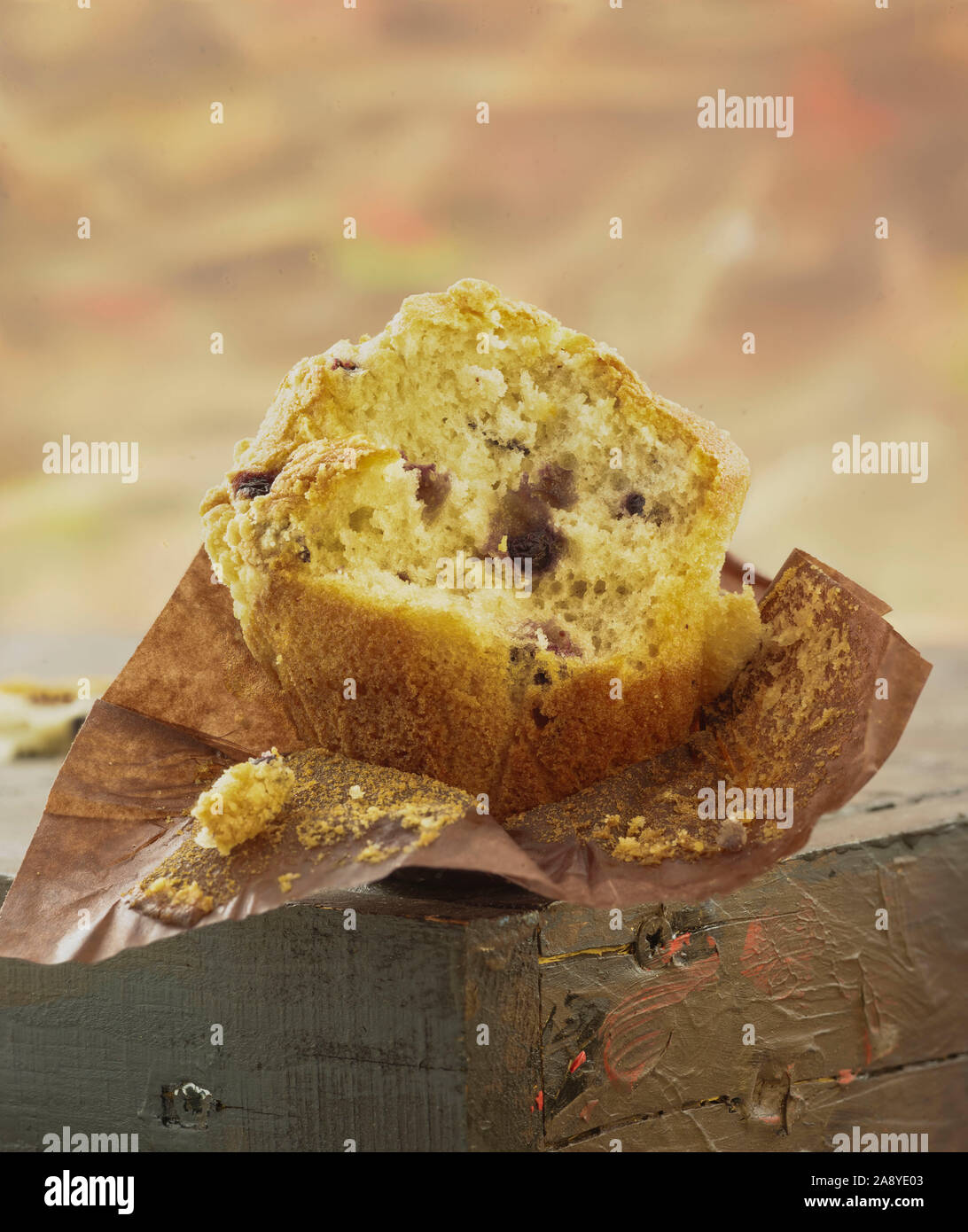 Blueberry muffin food still-life Stock Photo - Alamy