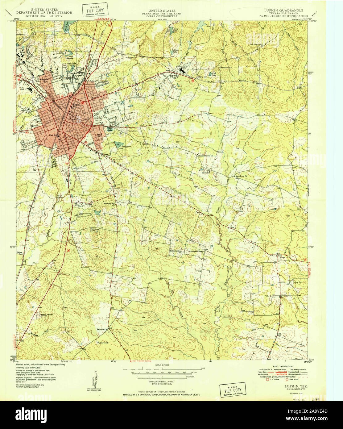 Lufkin map hi-res stock photography and images - Alamy