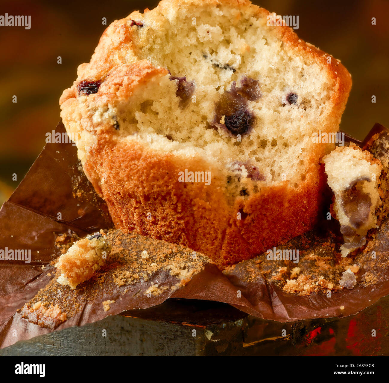 Blueberry muffin food still-life Stock Photo - Alamy