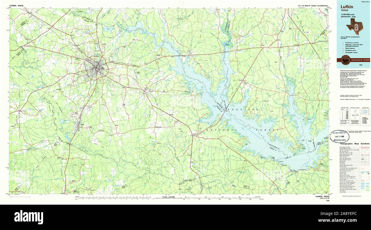 Map of lufkin hi-res stock photography and images - Alamy