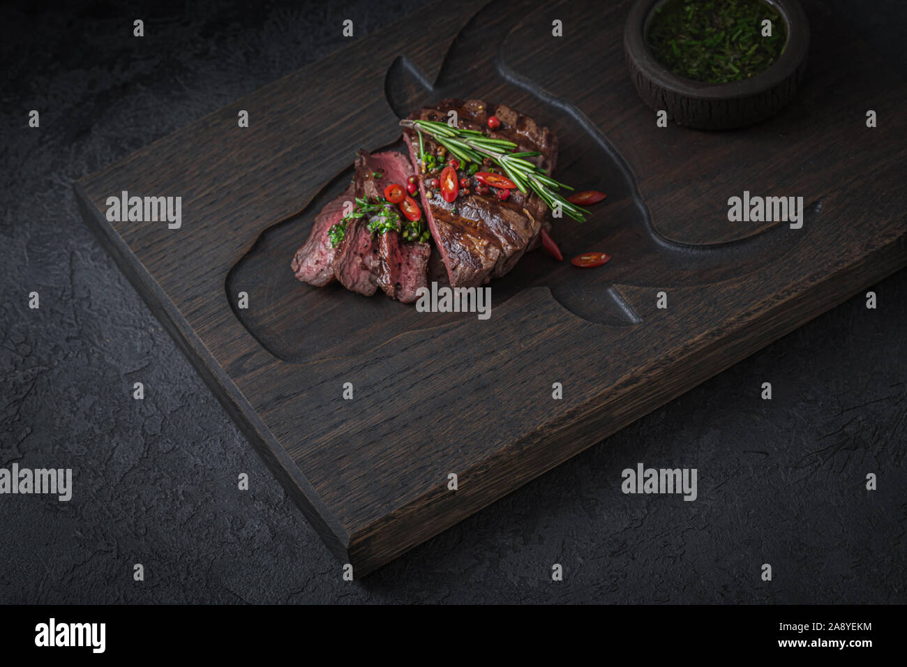 Rare steak blood pepper hi-res stock photography and images - Alamy