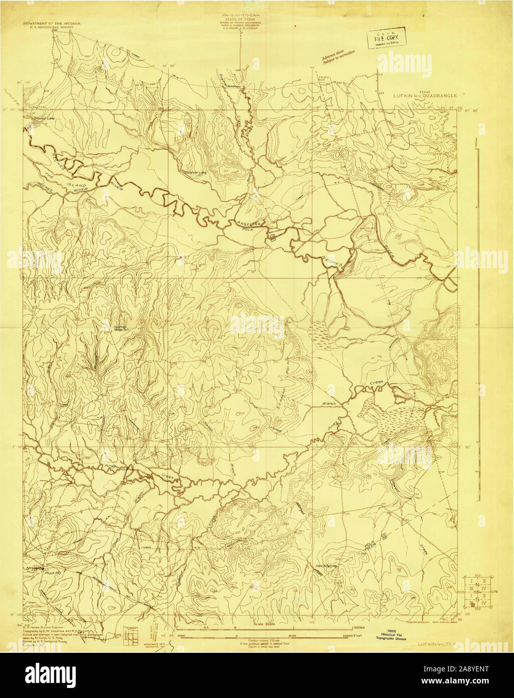 Map of lufkin texas hi-res stock photography and images - Alamy
