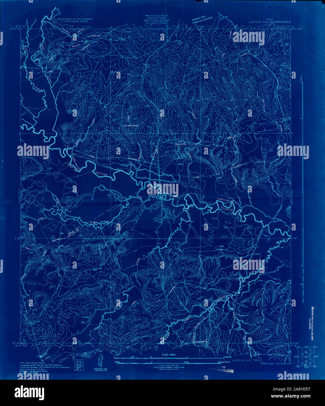 Map of lufkin hi-res stock photography and images - Alamy