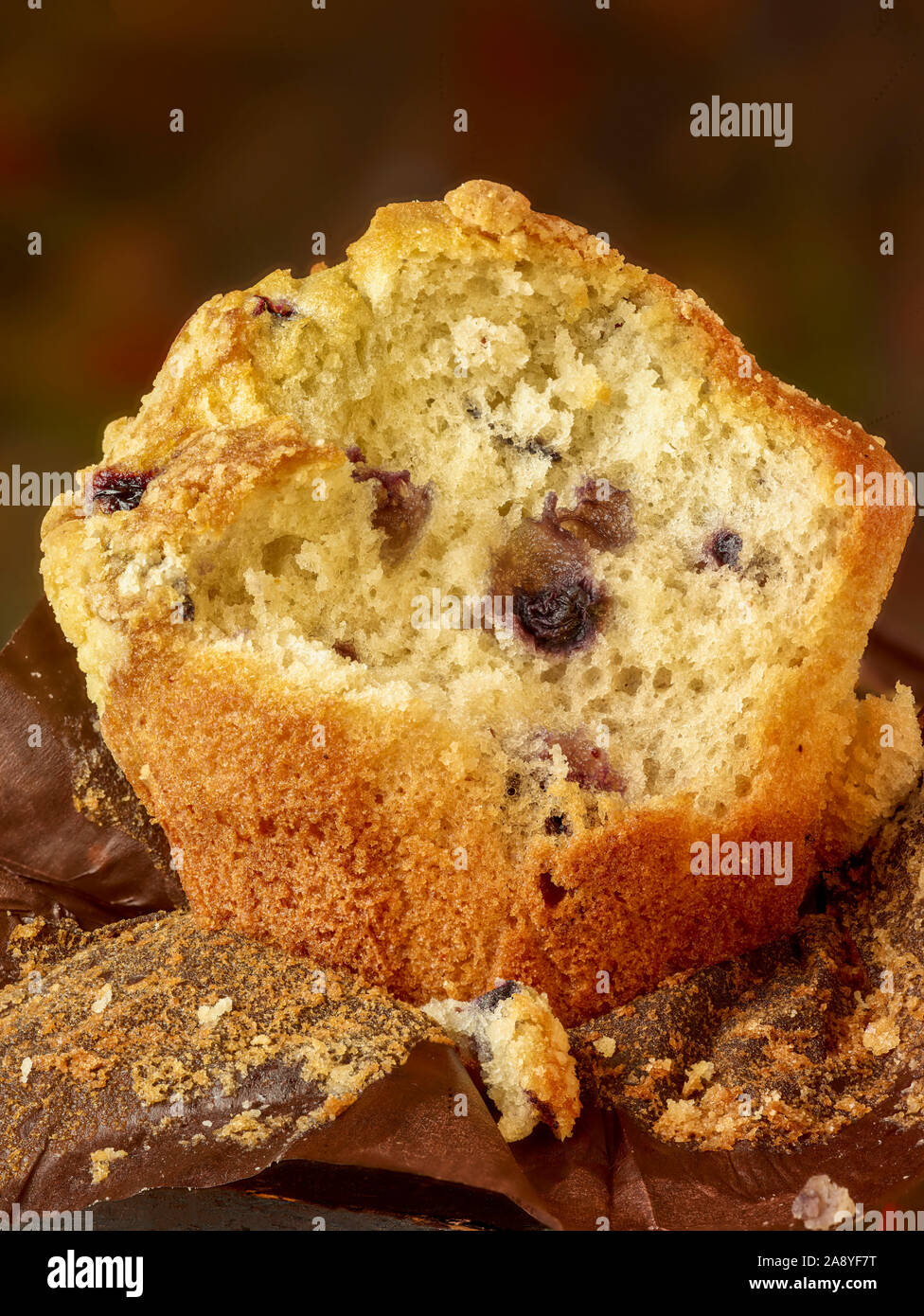 Blueberry muffin food still-life Stock Photo - Alamy