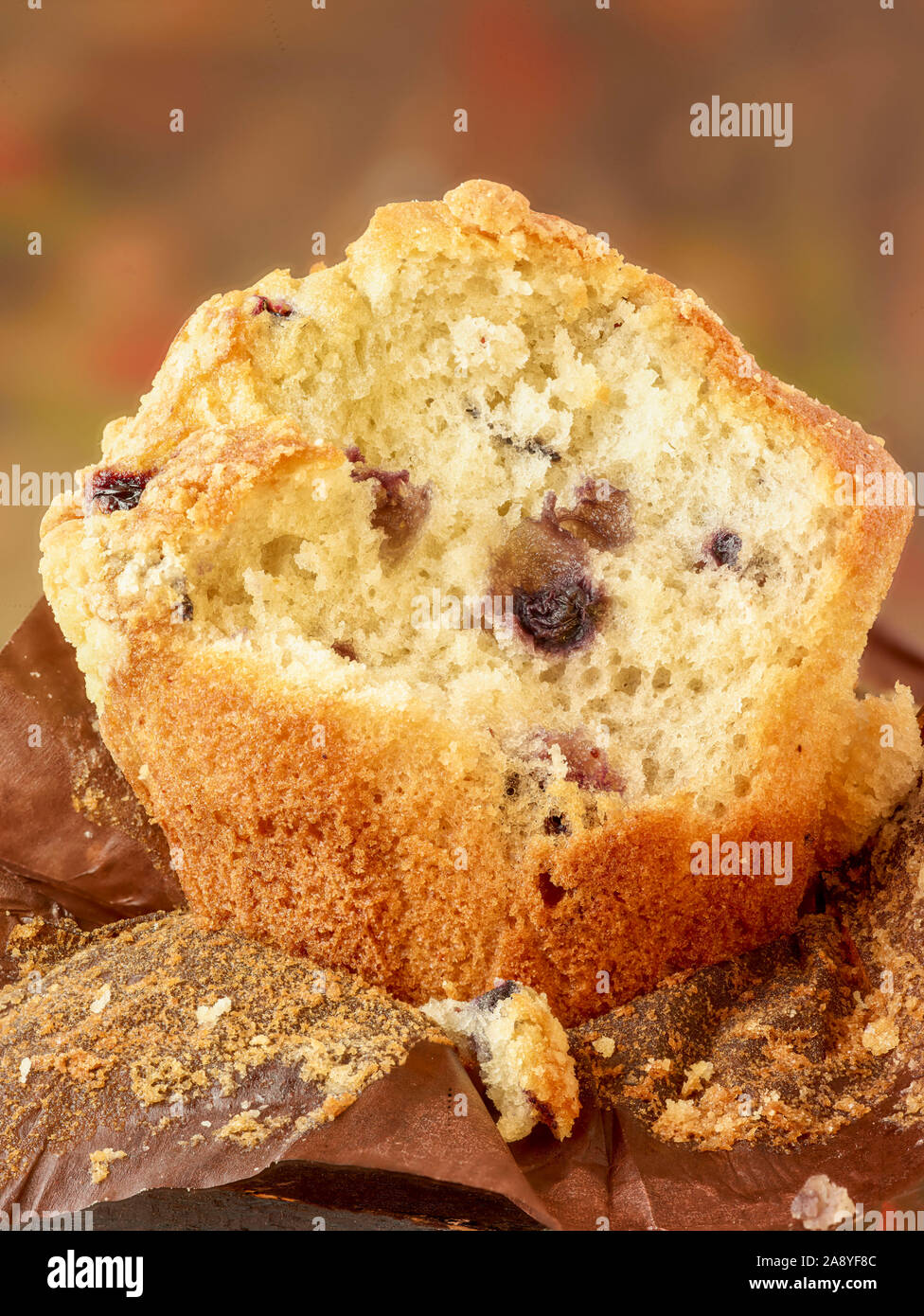 Blueberry muffin food still-life Stock Photo - Alamy