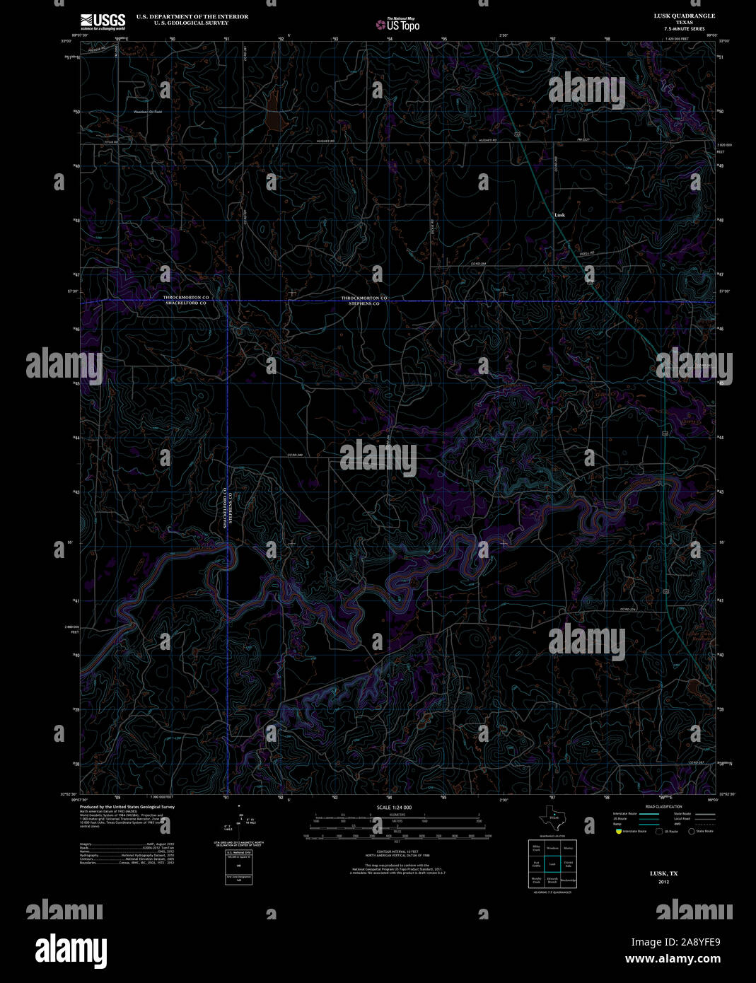 Map of lusk hi-res stock photography and images - Alamy