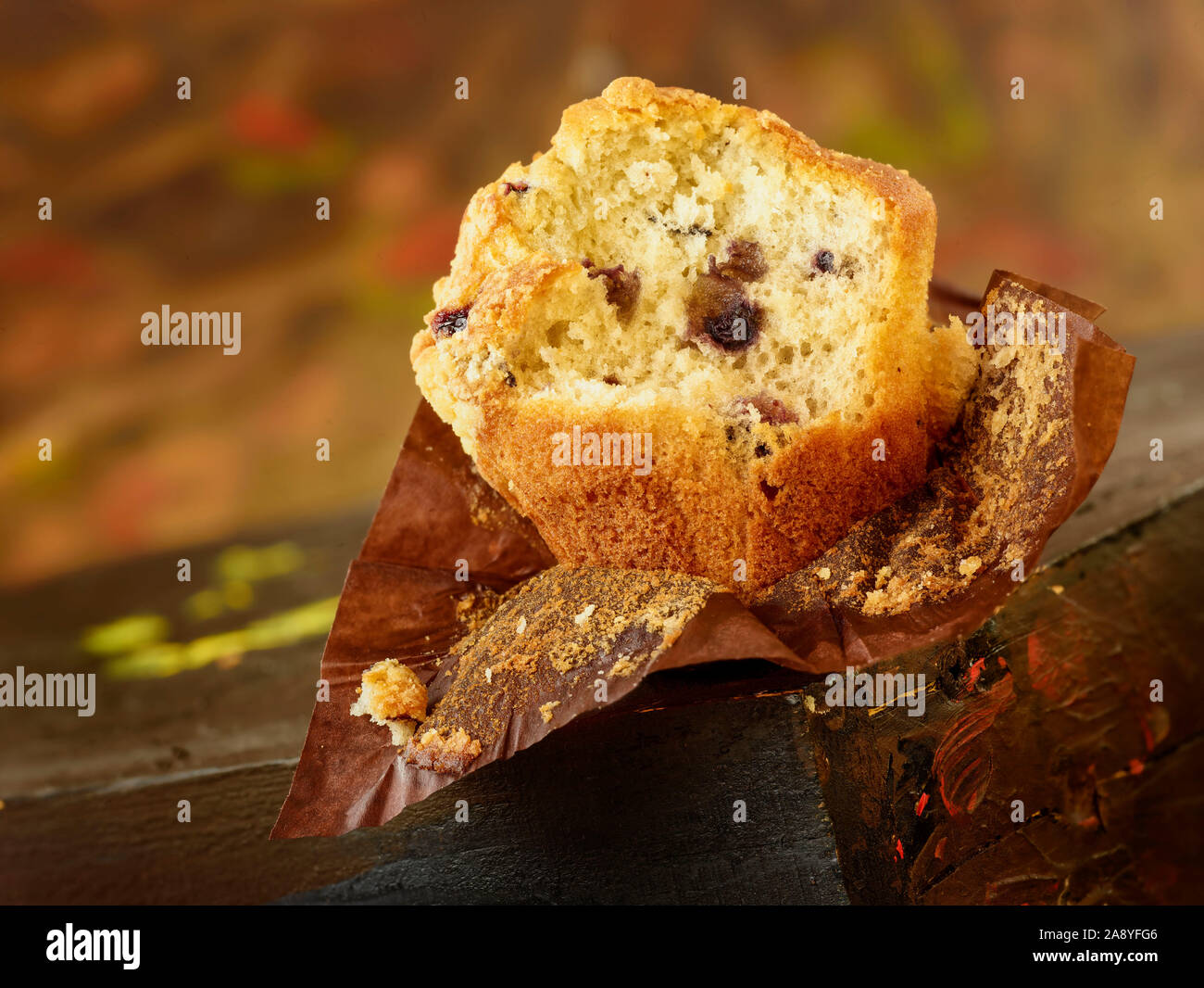 Blueberry muffin food still-life Stock Photo - Alamy